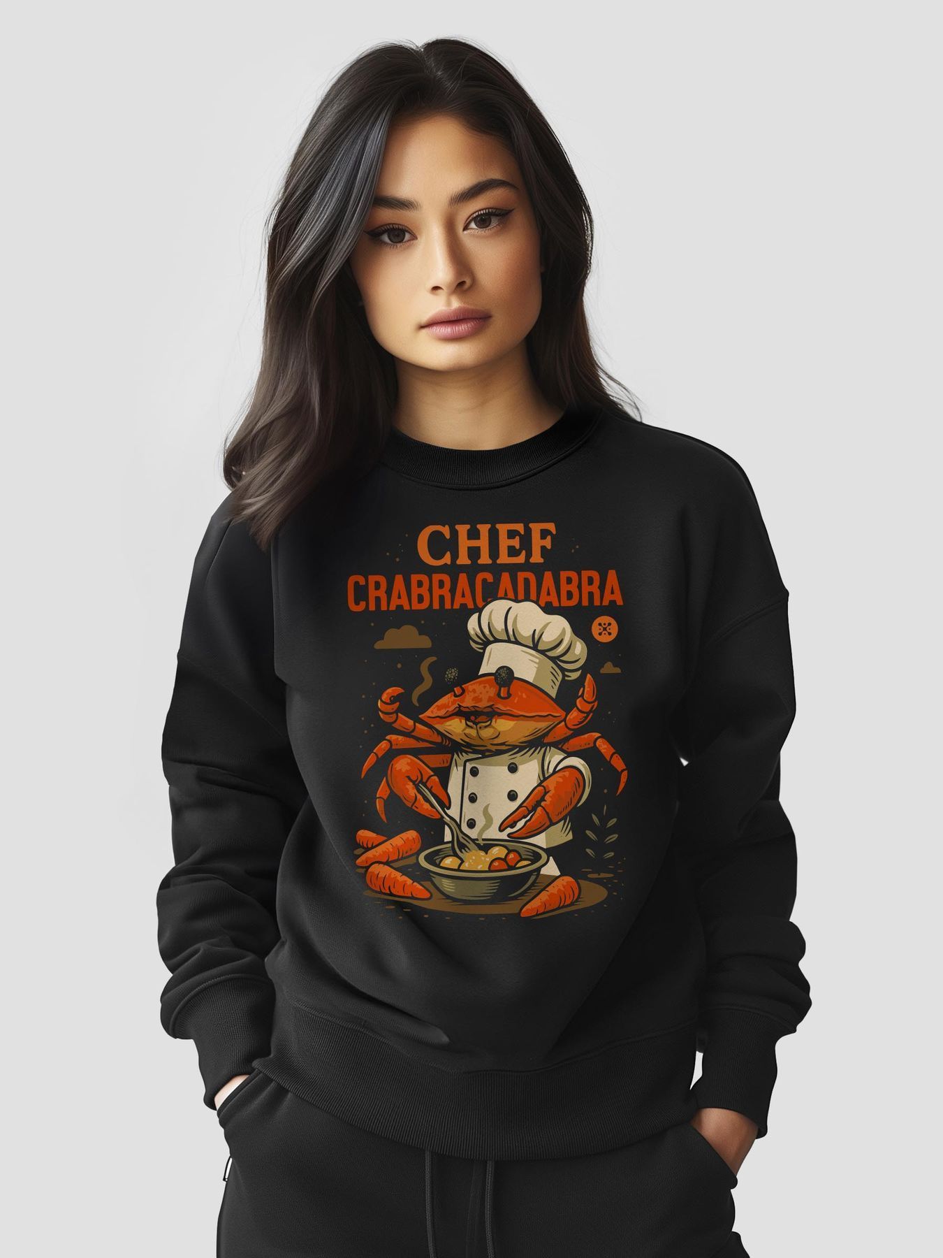 Women's sweatshirt "Chef Crabracadabra" - Dubhumans